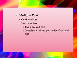 Post and core in primary teeth final to present | PPTX