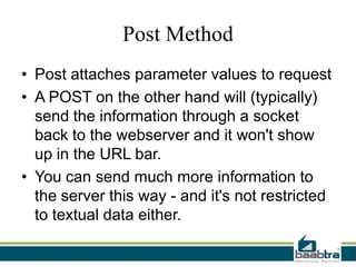 Post and get methods | PPT