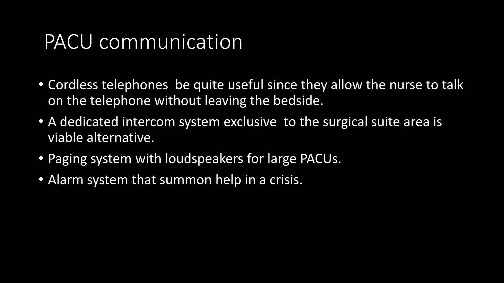 Post anesthesia care unit | PPTX