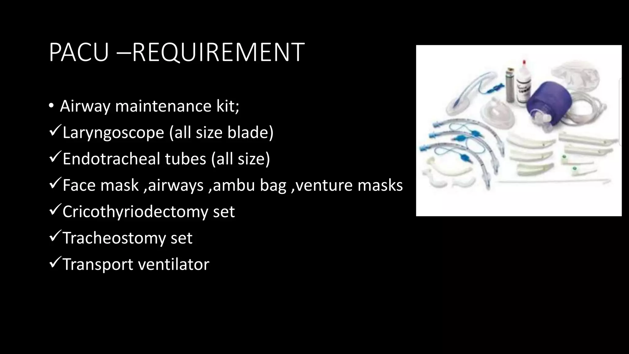 Post anesthesia care unit | PPTX