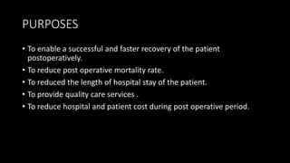 Post anesthesia care unit | PPTX