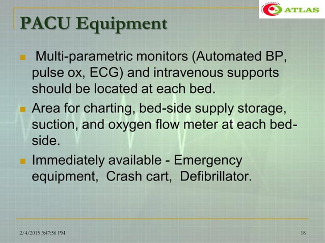 Post anesthesia care unit(PACU) | PDF