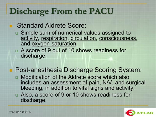 Post anesthesia care unit(PACU) | PDF
