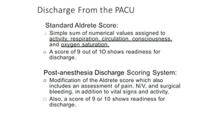 Post anesthesia care Unit (PACU).pptx