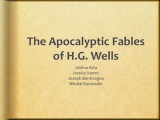 Post apocalyptic fable | PPTX | Fiction | Books and Literature