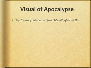 Post apocalyptic fable | PPTX | Fiction | Books and Literature