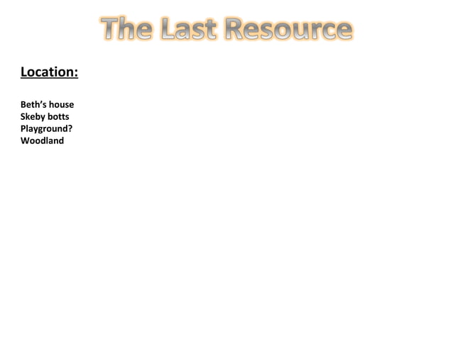 Post apocalyptic planning presentation | PPT