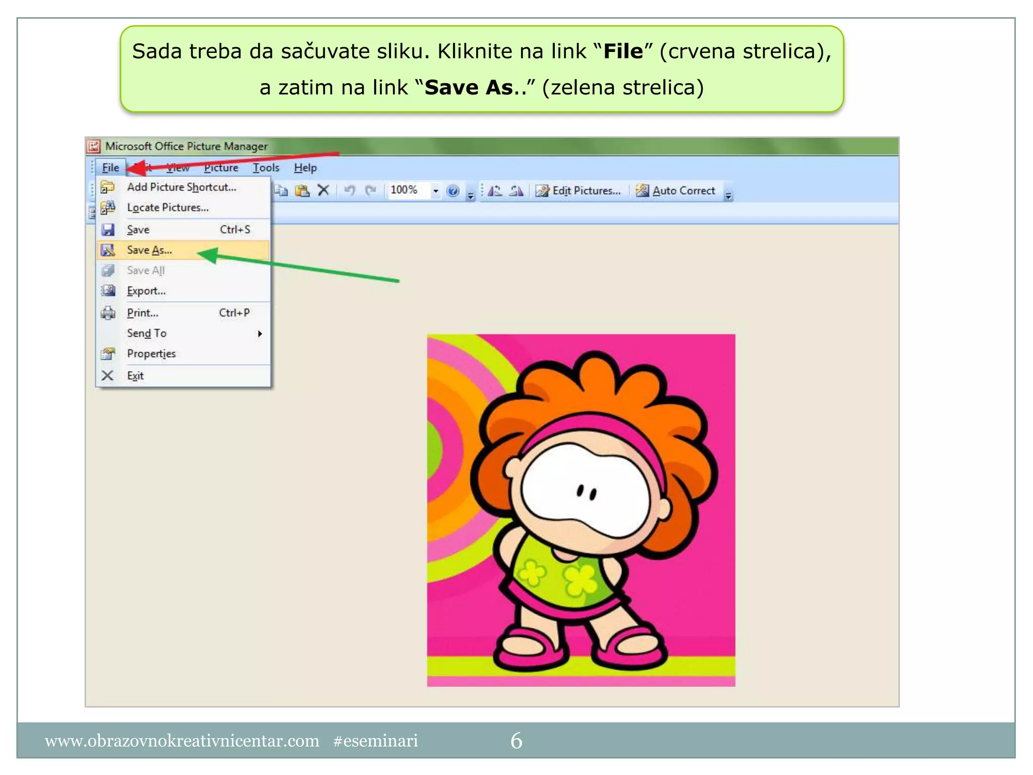 Postavljanje slike na profil | PPTX