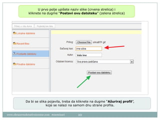 Postavljanje slike na profil | PPT