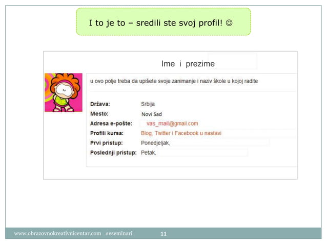 Postavljanje slike na profil | PPT