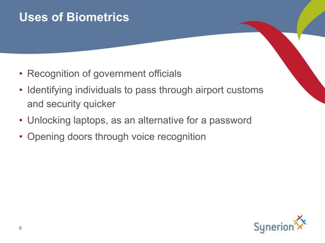 Biometrics in the Workplace | PPT