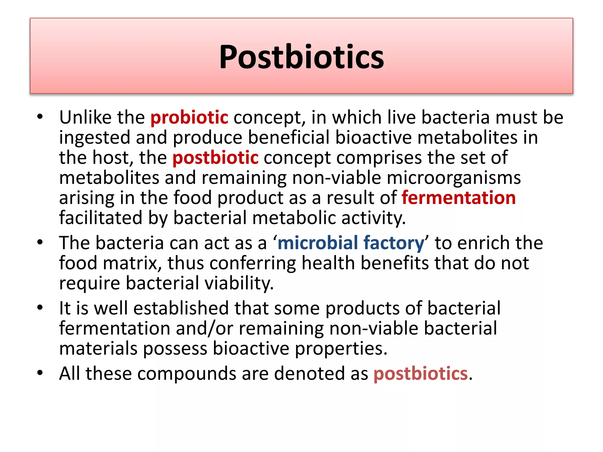 Postbiotics in children | PPTX