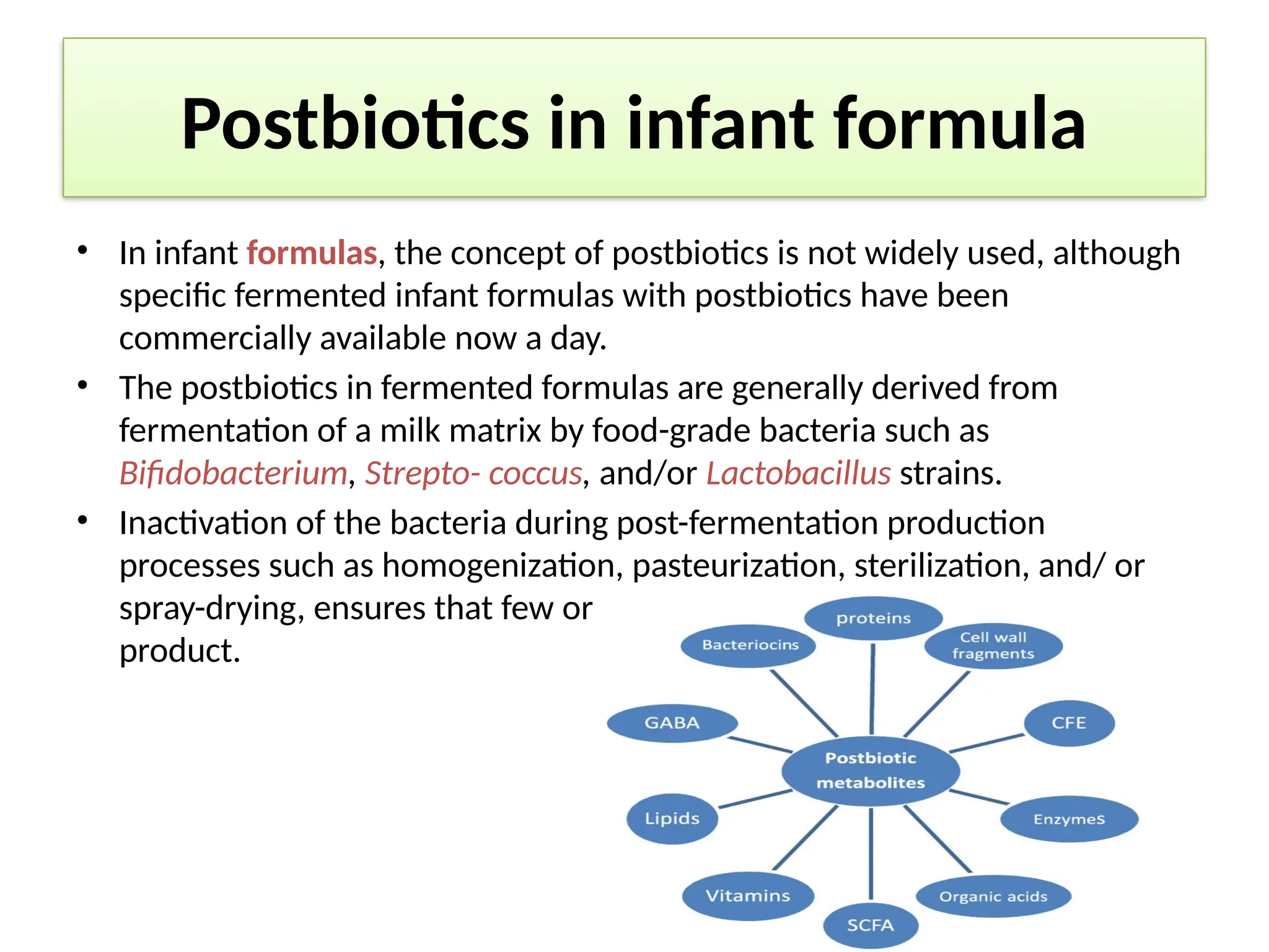 Postbiotics and their therapetic properties | PPTX