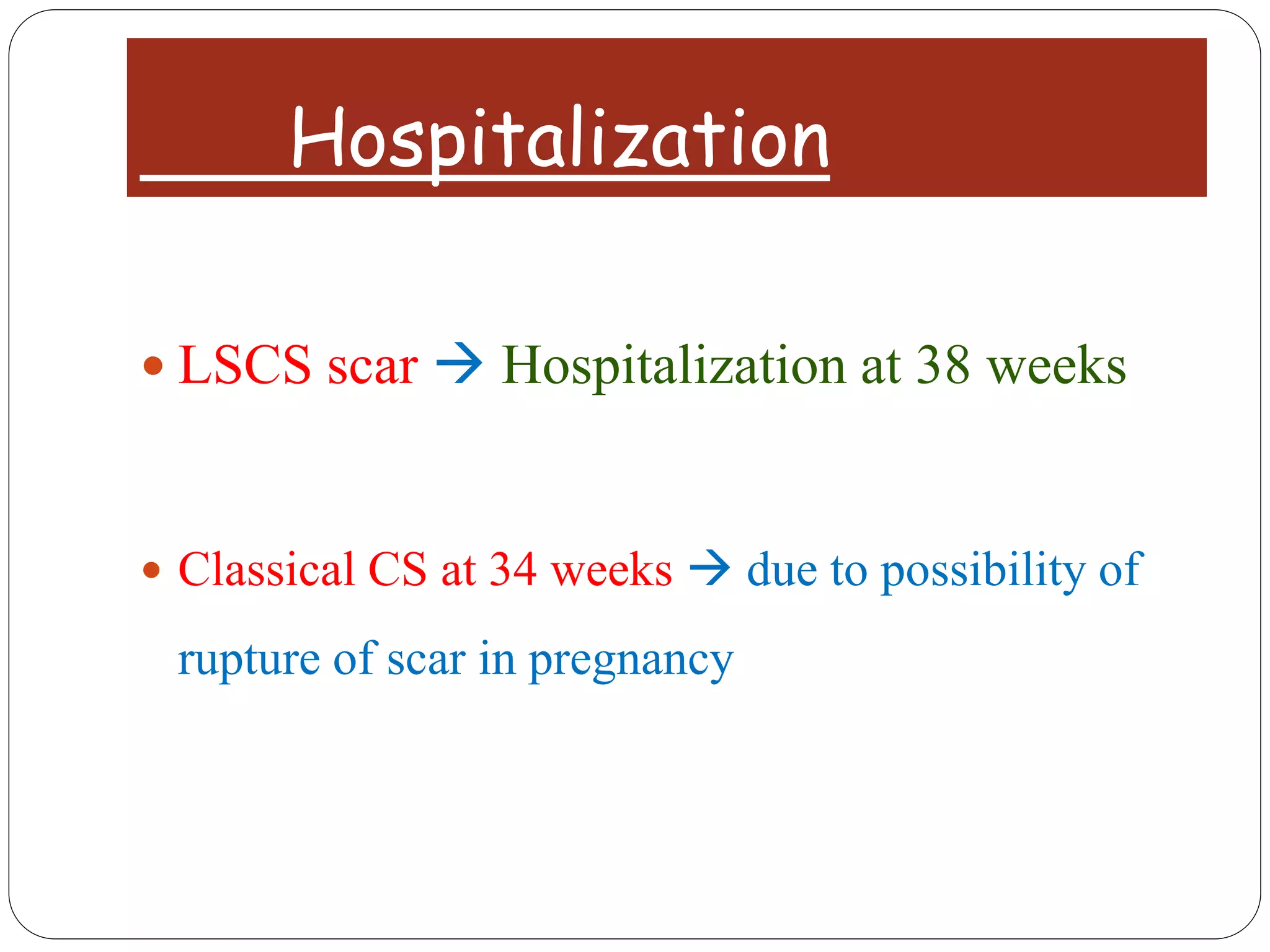 Post Caesarian Pregnancy | PPTX