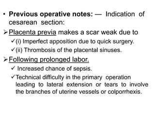 Post caeserean pregnancy | PPTX