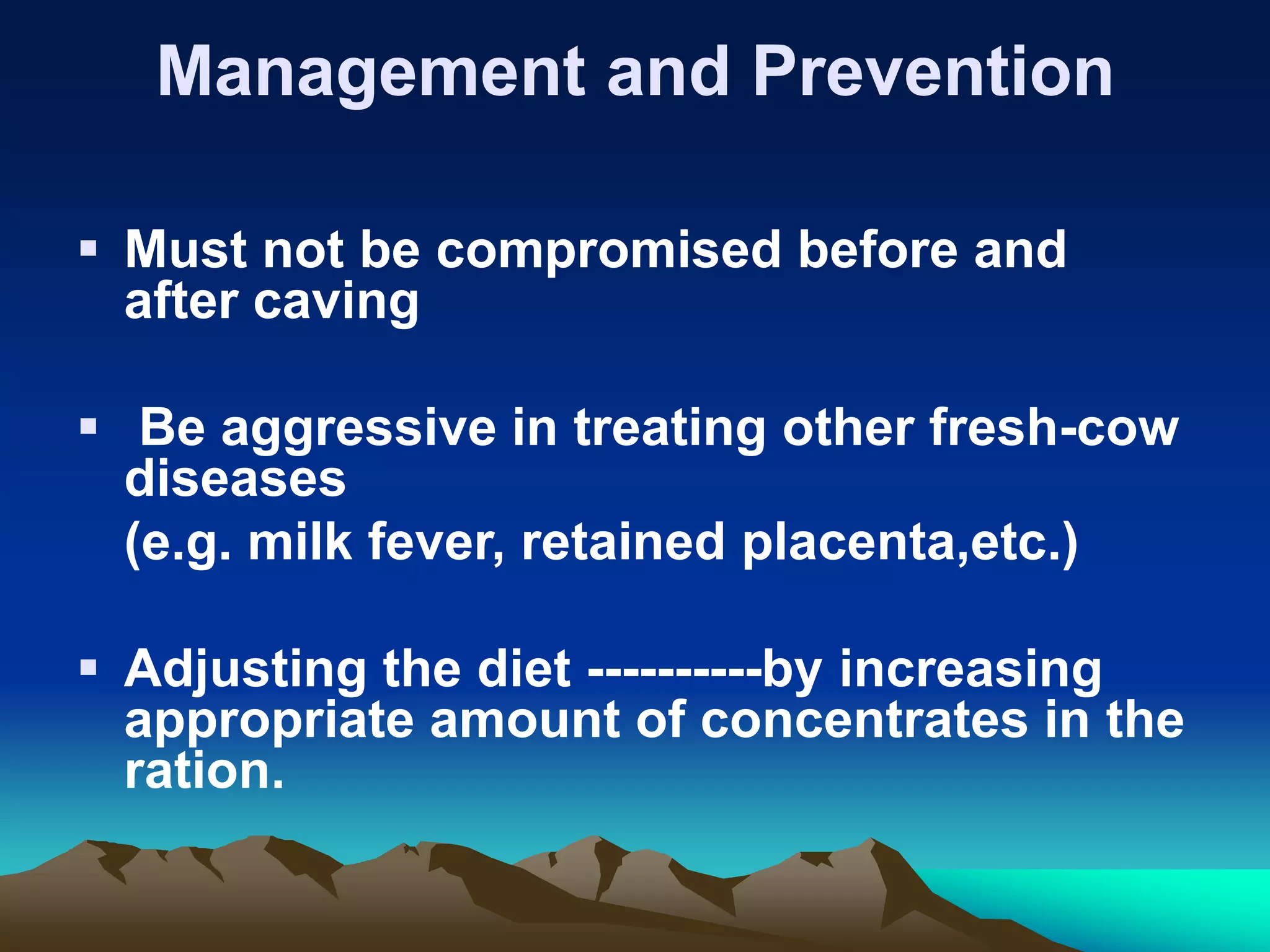 Post calving problems in dairy farms prof.hamed attia | PDF