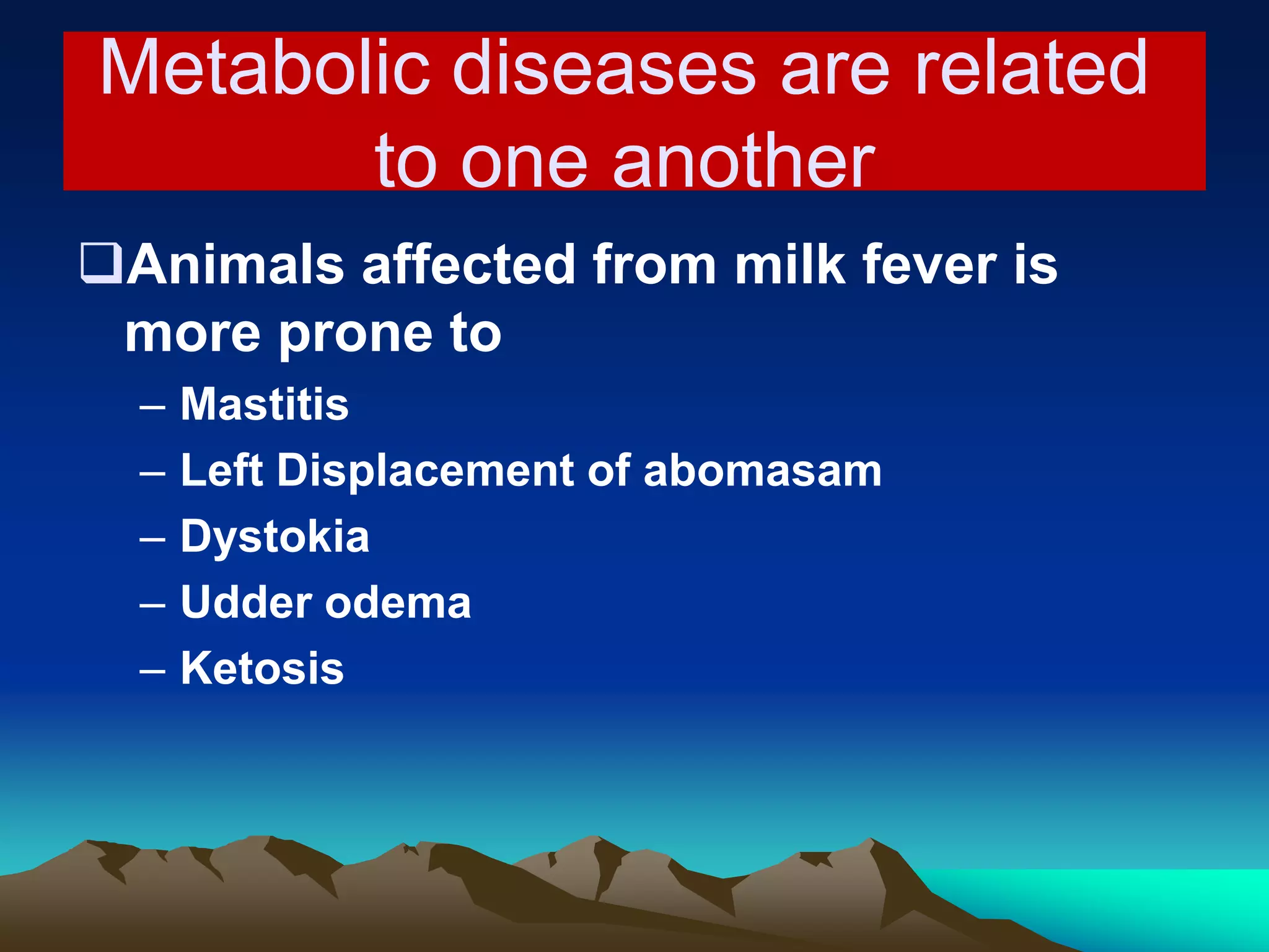 Post calving problems in dairy farms prof.hamed attia | PDF