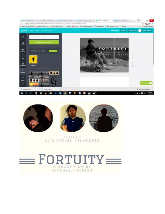 'Fortuity' - Promotional Postcard Evidence | DOCX