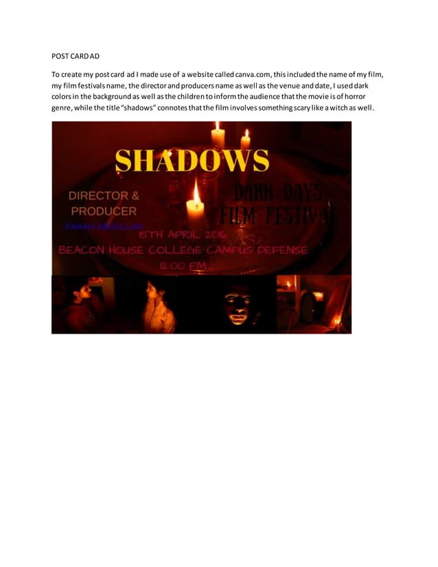 Post card analysis | DOCX