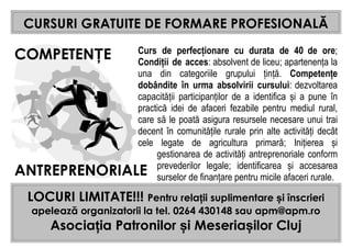CURSURI GRATUITE DE FORMARE PROFESIONALĂ | PPT