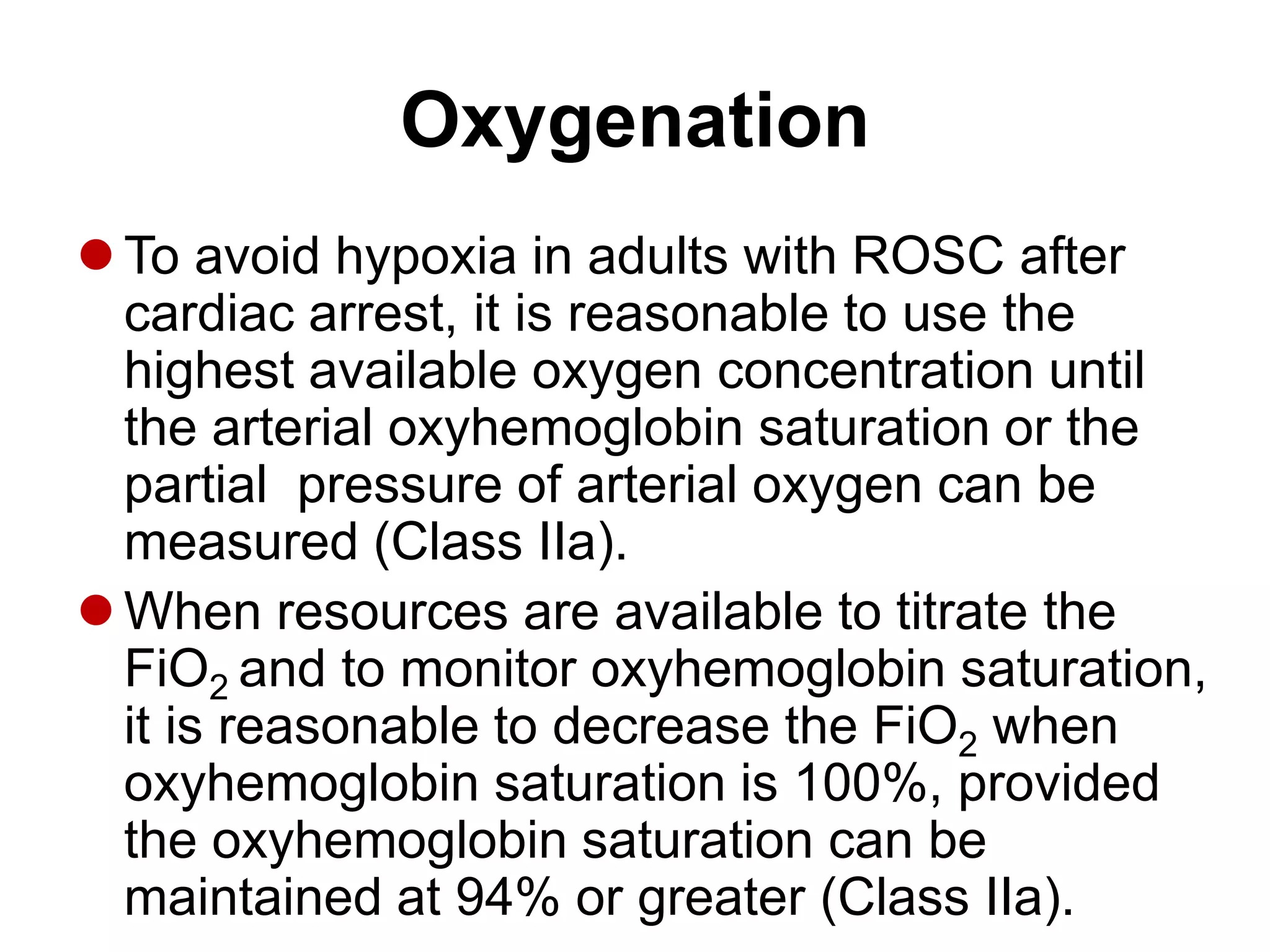 Post–Cardiac Arrest Care | PDF