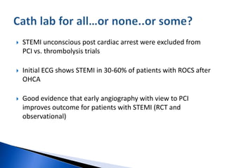 Post cardiac arrest care in ED | PPTX