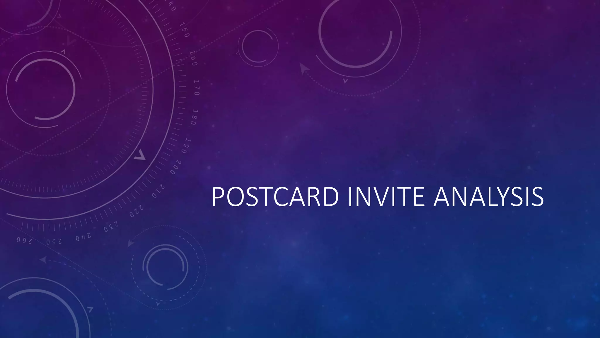 Postcard invite analysis | PPT
