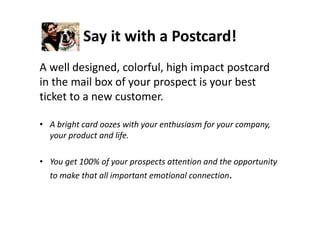 Postcard marketing1 | PPT