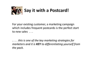 Postcard marketing1 | PPT