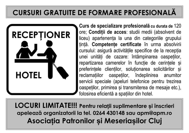 CURSURI GRATUITE DE FORMARE PROFESIONALĂ | PPT