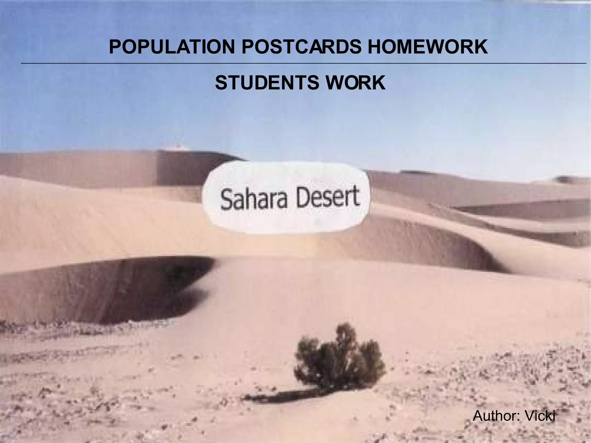 Postcards Homework | PPT