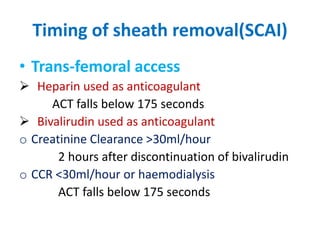 cardiac care after angiogram | PPTX