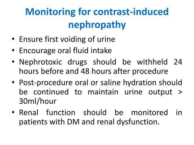 cardiac care after angiogram | PPTX | First Aid | Injuries