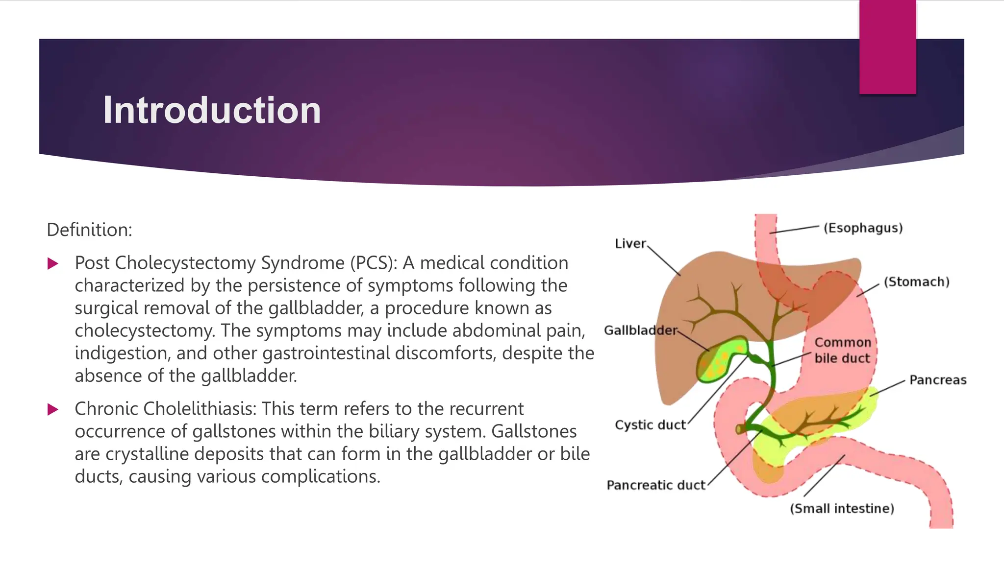 Post Cholecystectomy Syndrome And Chronic Cholelithiasis Pptx