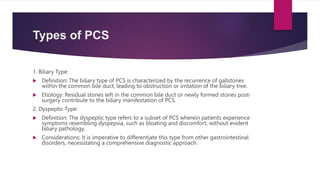 Post Cholecystectomy Syndrome and Chronic Cholelithiasis.pptx