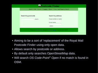 The Open Postcode Finder | PDF | Operating Systems | Computer Software ...