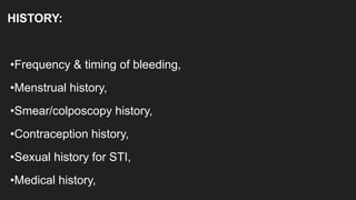 POST COITAL BLEEDING.pptx