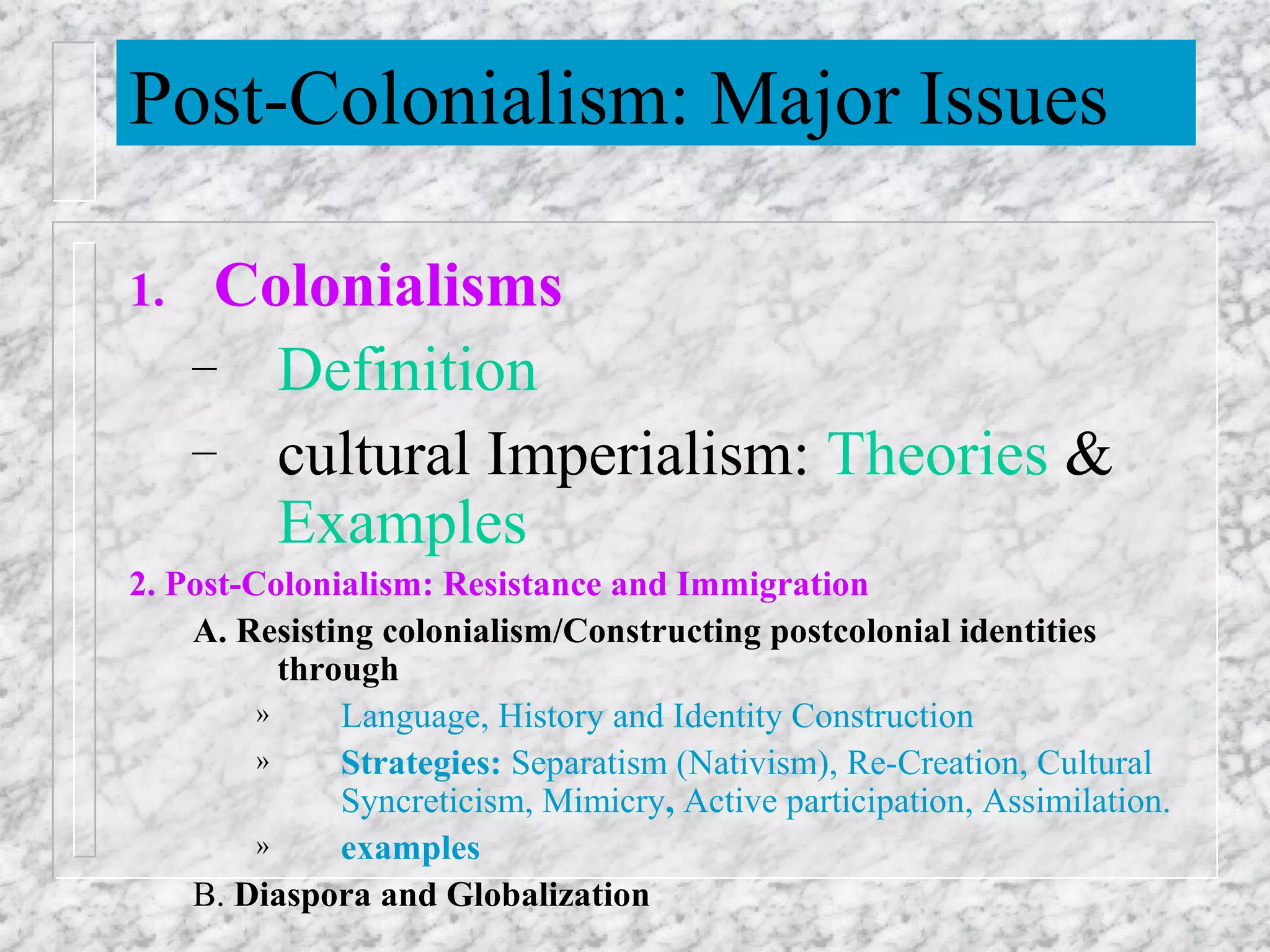 Post colonial 1 | PPT