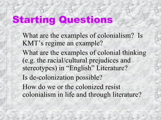 Post colonial 1 | PPT