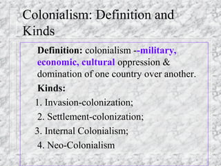 Post colonial 1 | PPT
