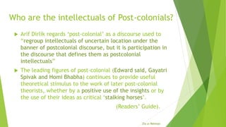 Postcolonial and new criticism presentation | PPTX