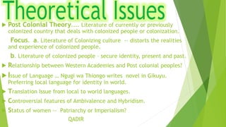 Postcolonial and new criticism presentation | PPTX