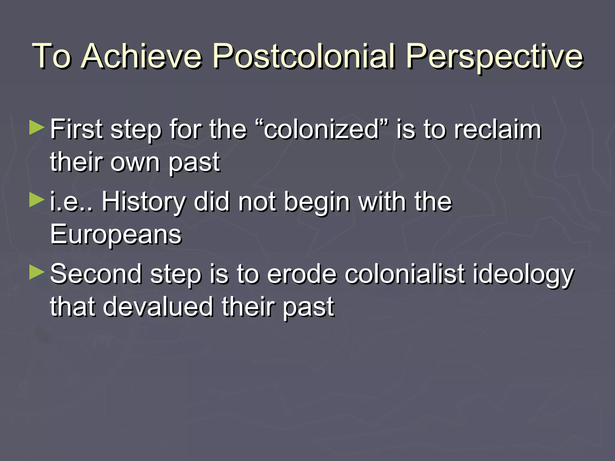 Postcolonial criticism | PPT