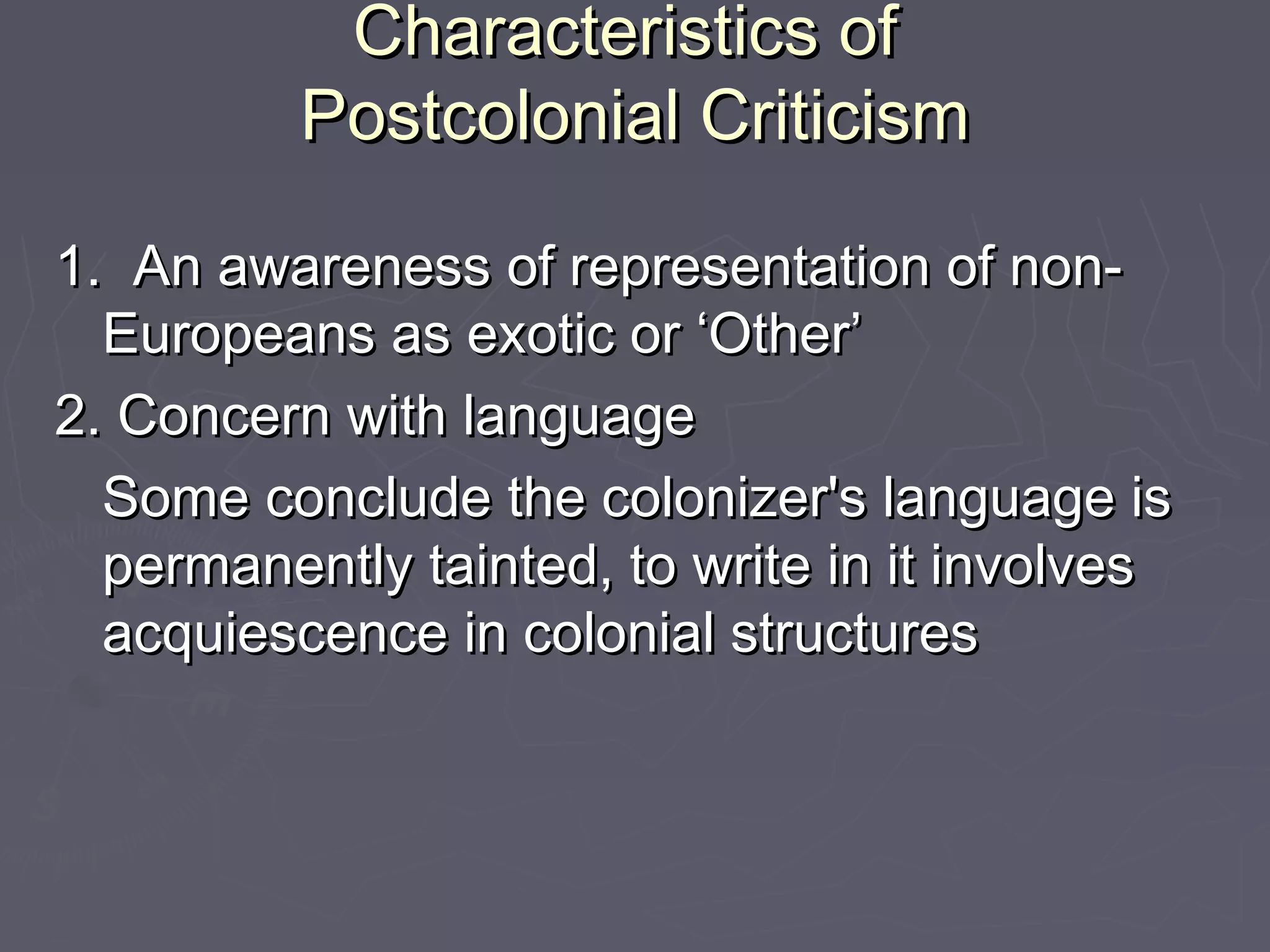Postcolonial criticism | PPT