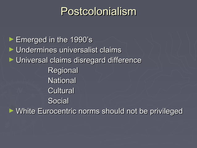 Postcolonial criticism | PPT