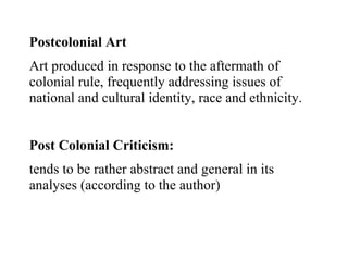 Post Colonialism 508 | PPT