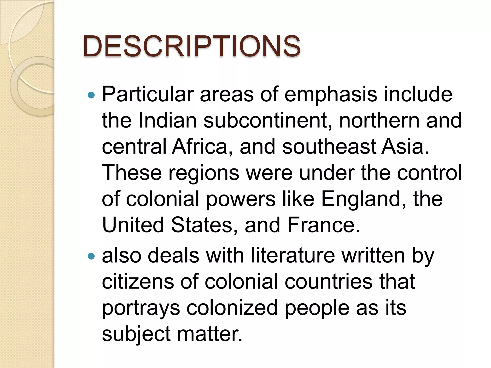 Postcolonialism | PPTX