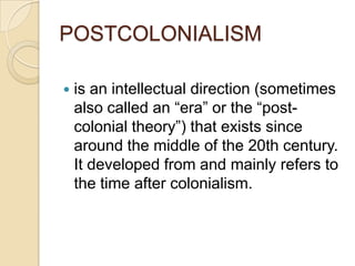 Postcolonialism | PPTX