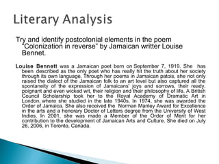 Postcolonialism | PPT | Poetry | Books and Literature