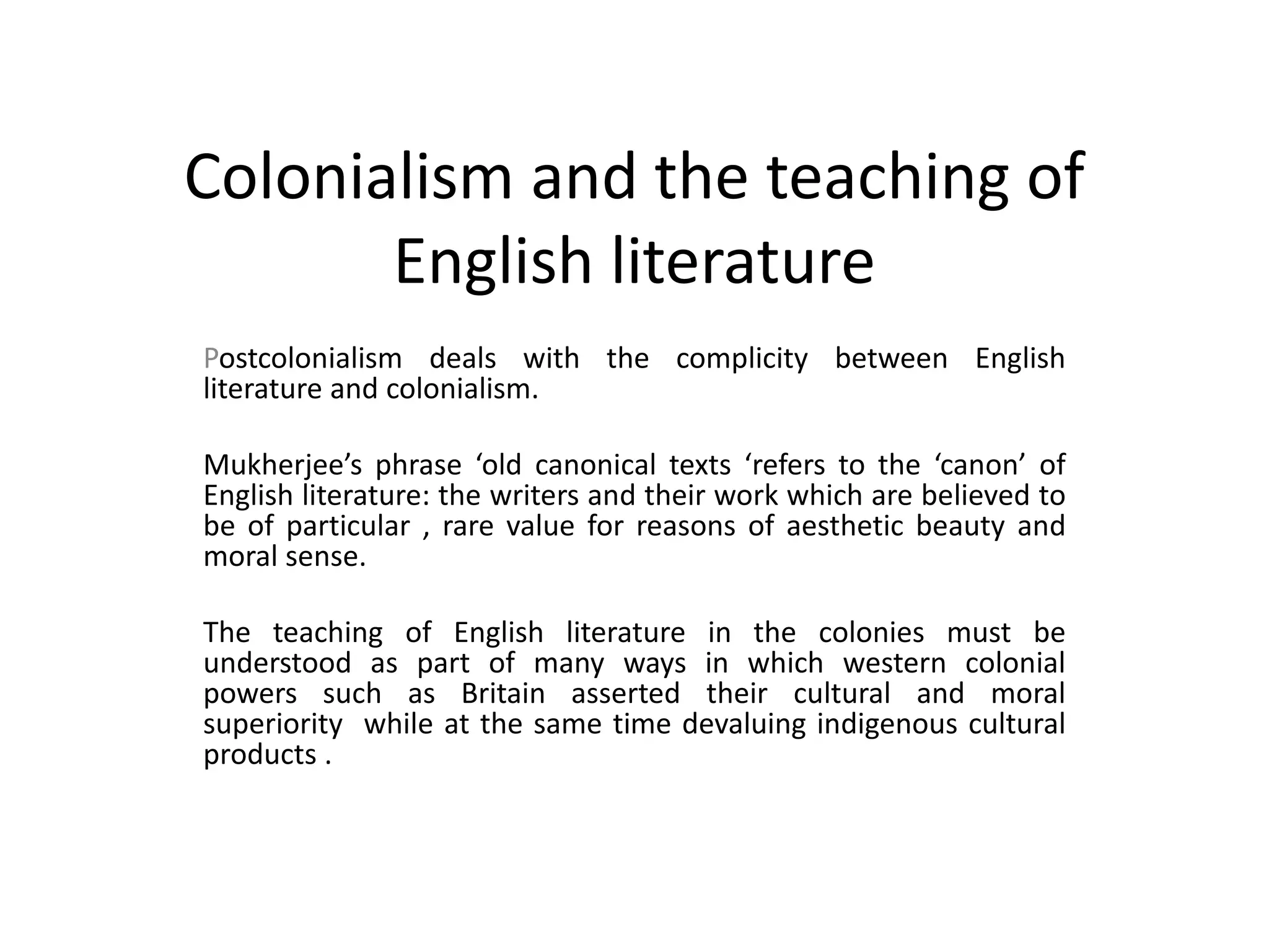 Postcolonialism | PPTX